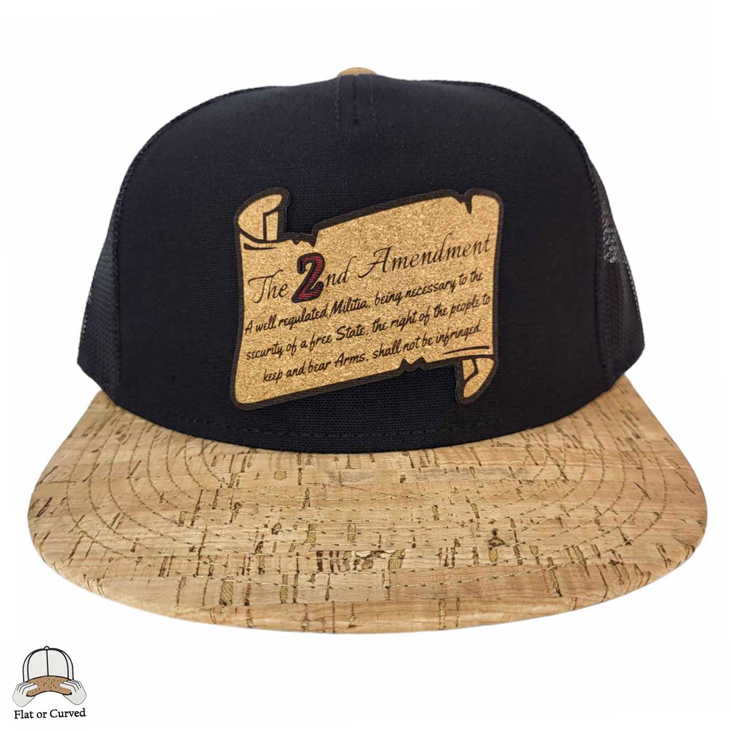 2nd Amendment Cork Flat or Curved Hat